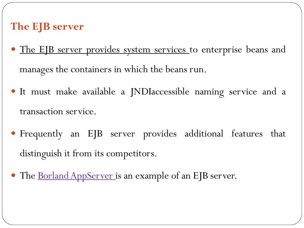 EJB (Enterprise Java Beans) - ppt download - EU-Vietnam Business ... EJB (Enterprise Java Beans) - ppt download - EU-Vietnam Business ...