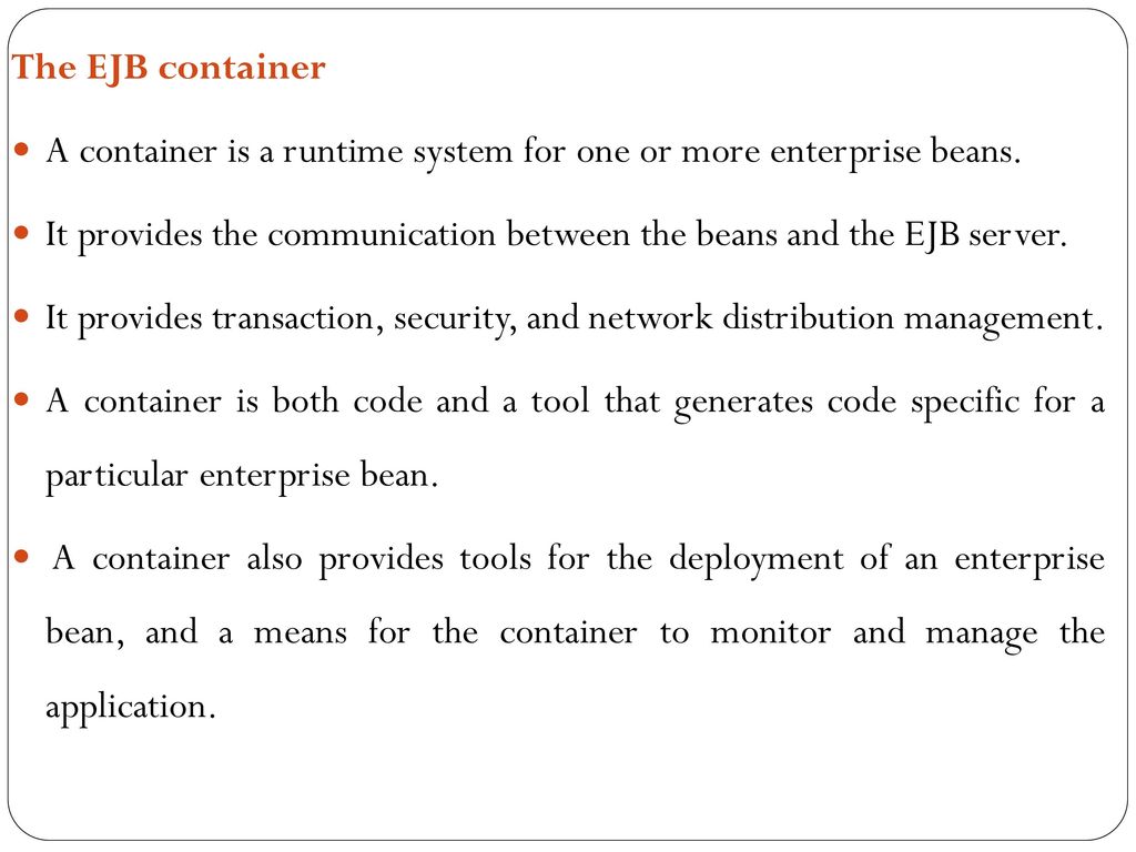 EJB (Enterprise Java Beans) - ppt download - EU-Vietnam Business ...