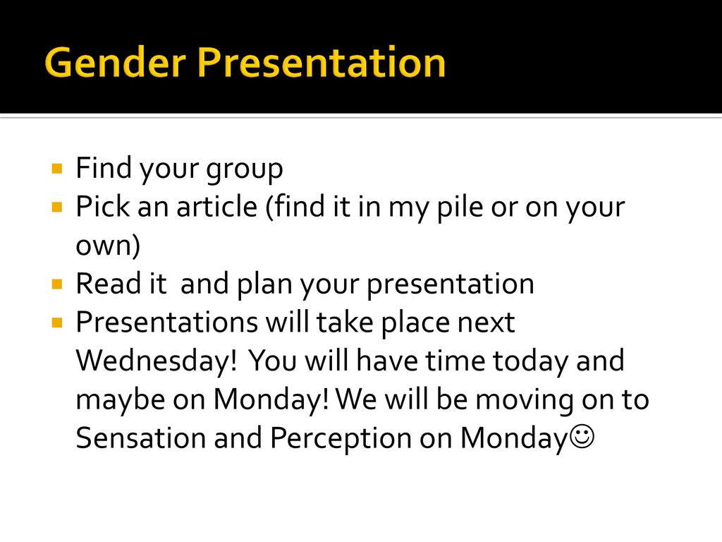 Gender And Sexual Motivation Ppt Download