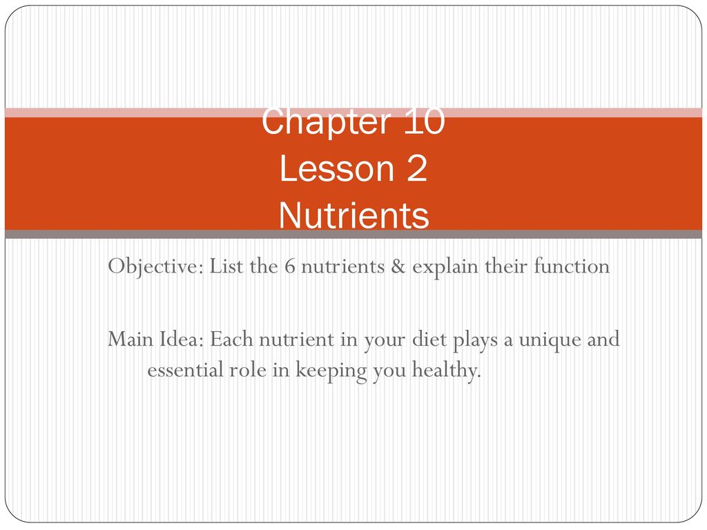 Warm Up Journal What Nutrient Do You Think Is The Most Important
