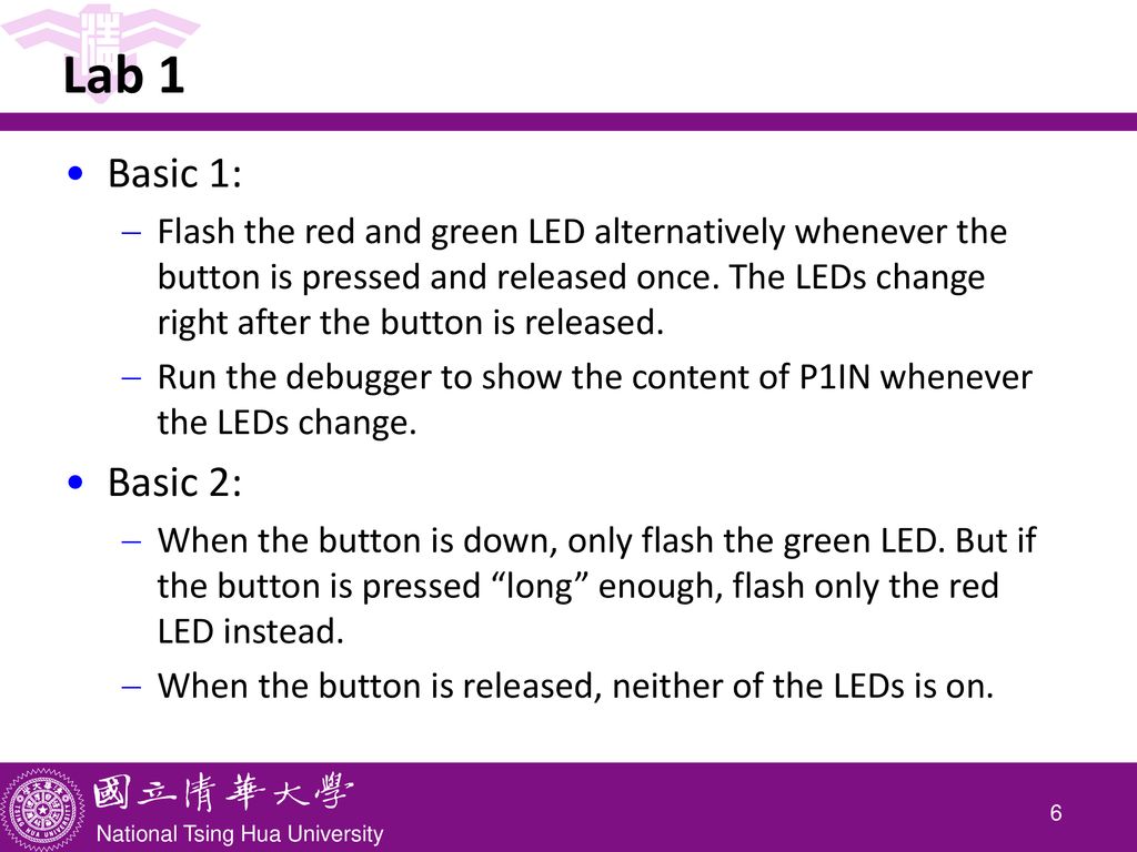 CS4101 Introduction to Embedded Systems Lab 1: General Purpose IO - ppt ... CS4101 Introduction to Embedded Systems Lab 1: General Purpose IO - ppt ...