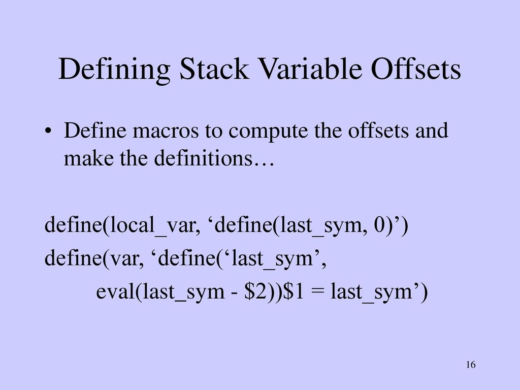 The Stack Chapter 5 Lecture Notes For Sparc Architecture Assembly Language Programming And C