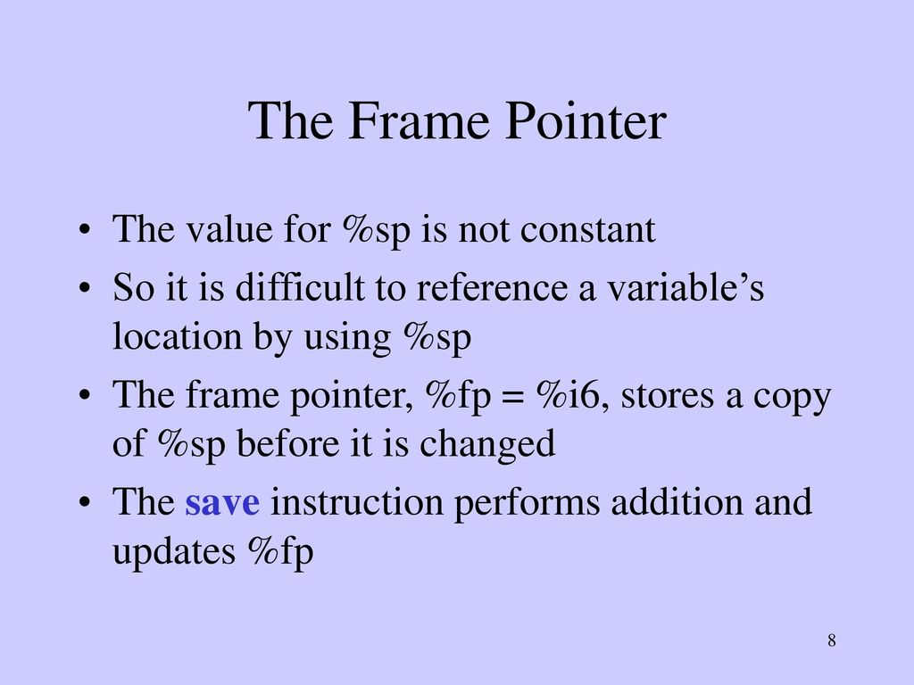 The Stack Chapter 5 Lecture Notes For Sparc Architecture Assembly Language Programming And C