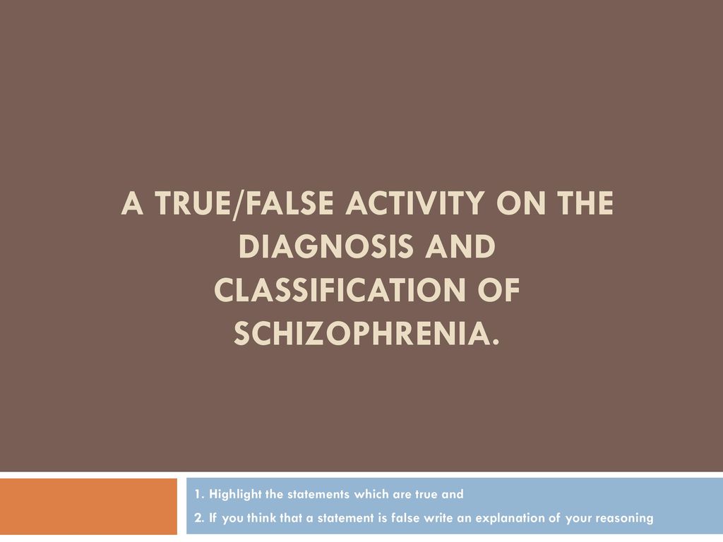 Schizophrenia Ppt Download