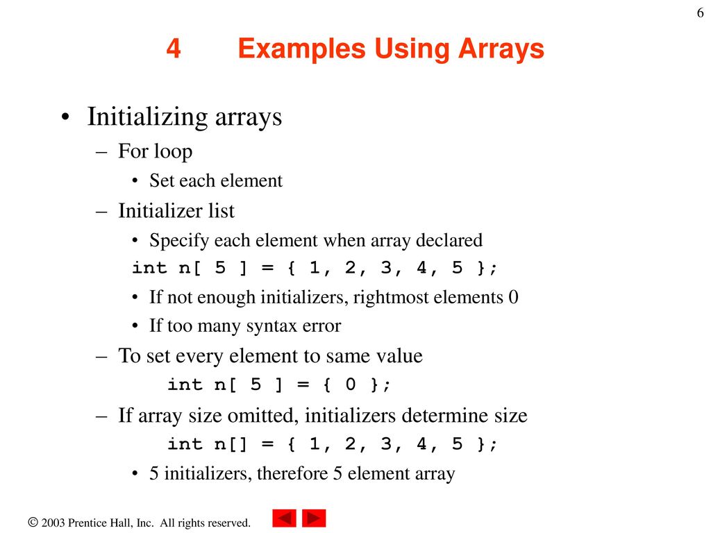 Arrays Outline 1 Introduction 2 Arrays 3 Declaring Arrays Ppt Download