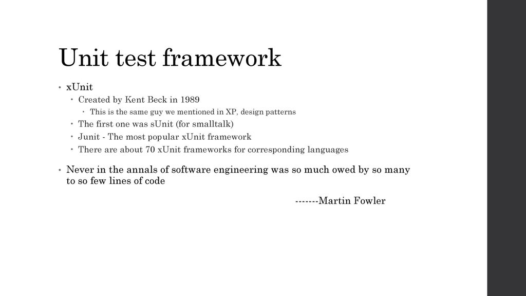 Unit Testing Frameworks In C Comparing Xunit Nunit And Most Complete ... Unit Testing Frameworks In C Comparing Xunit Nunit And Most Complete ...