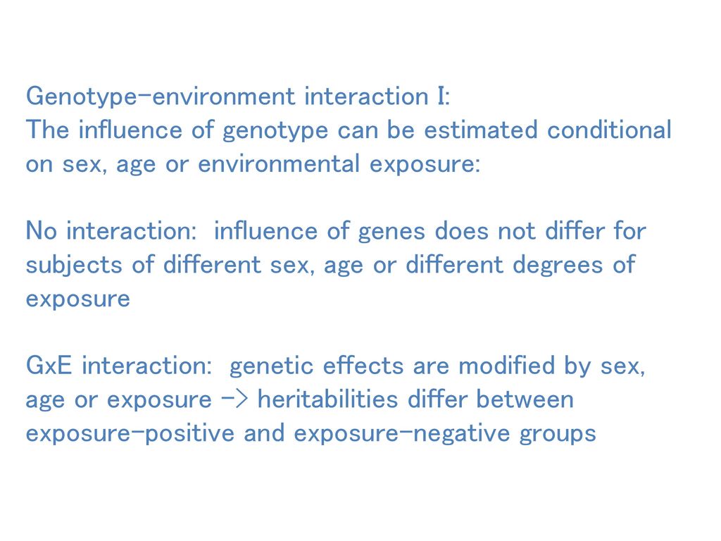 Gene Environment Interaction Ppt Download