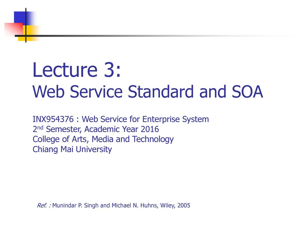 Service Oriented Computing Semantics Processes Agents Ppt Download