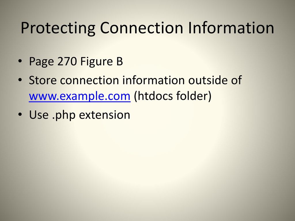 Chapter 9 Using Php With Mysql Ppt Download