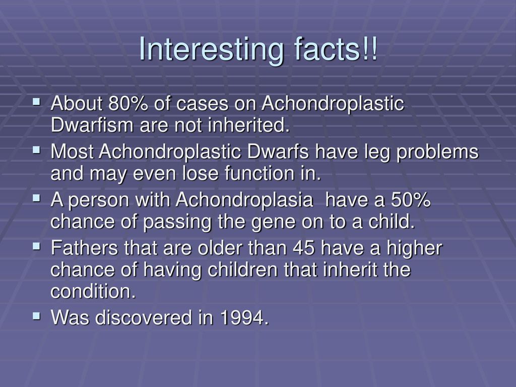 Achondroplastic Dwarfism Ppt Download