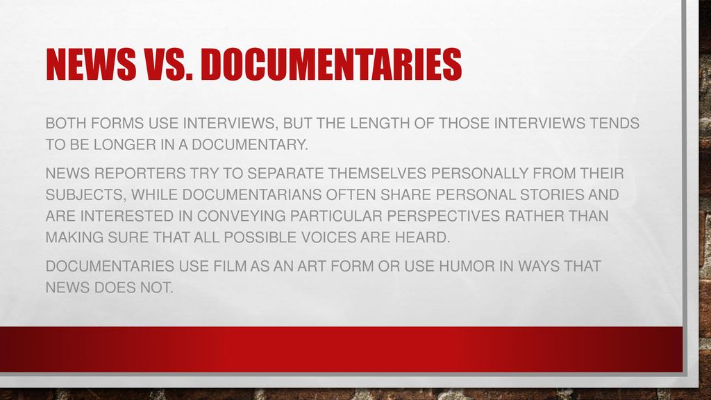 Watching Documentaries Ppt Download