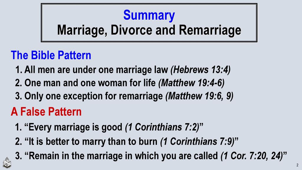 Marriage Divorce And Remarriage 2 Ppt Download