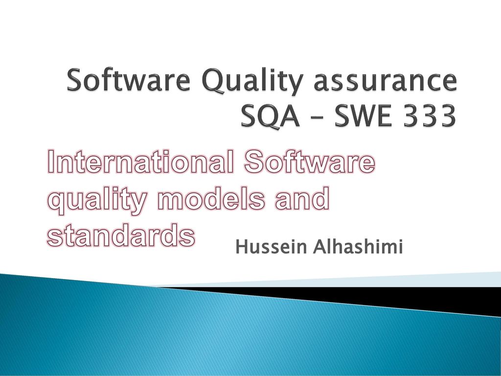 Software Quality Assurance Sqa Swe Ppt Download