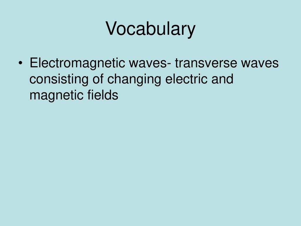 Electromagnetic Waves Ppt Download