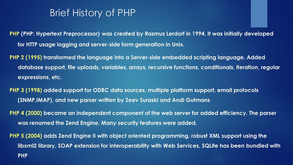 Introduction to PHP “PHP is a server-side scripting language designed ... Introduction to PHP “PHP is a server-side scripting language designed ...