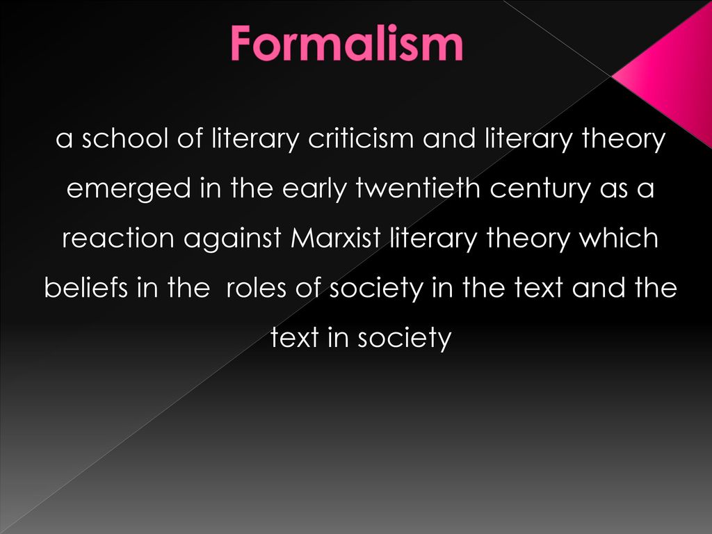 Formalism Ppt Download