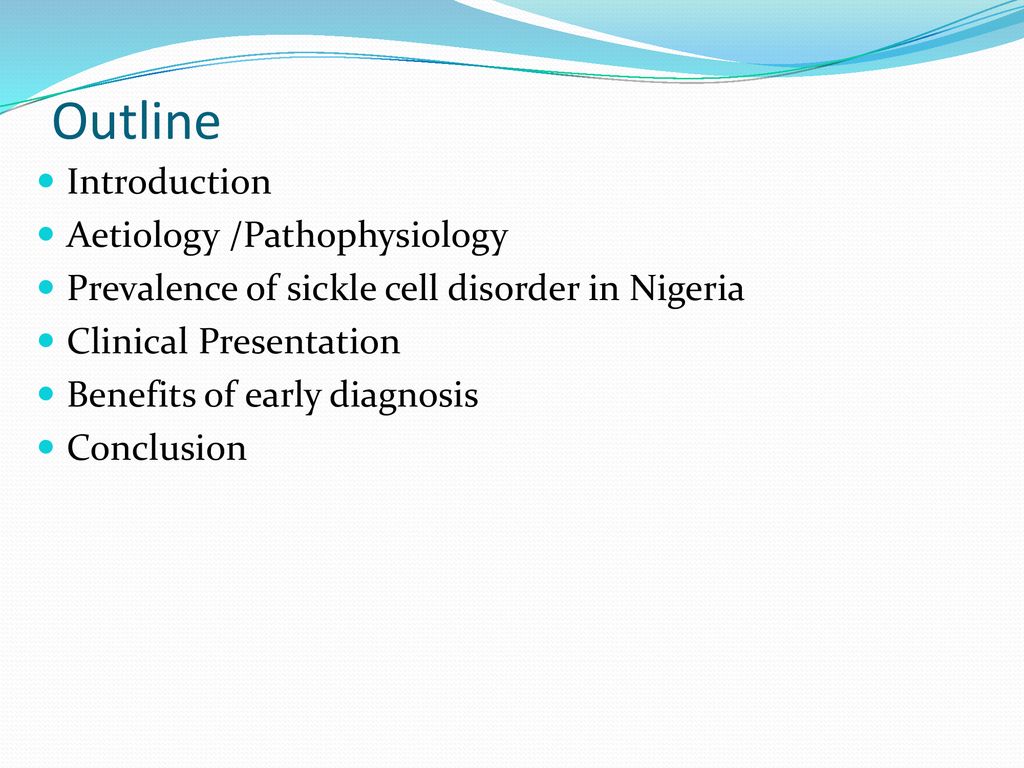 Importance Of Early Diagnosis Of Sickle Cell Anaemia Ppt Download