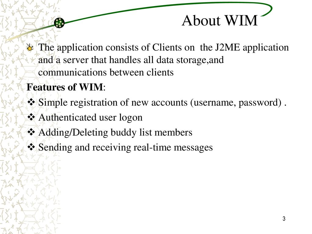 Wireless Instant Messaging Using J2me Ppt Download