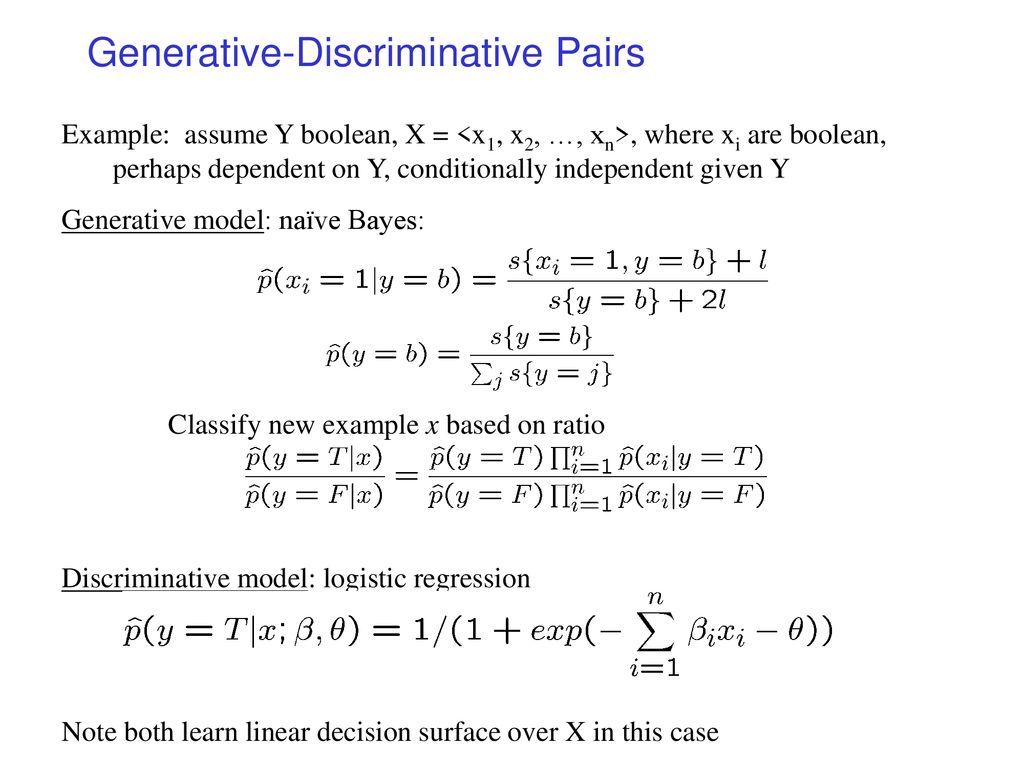 Discriminative And Generative Classifiers Ppt Download