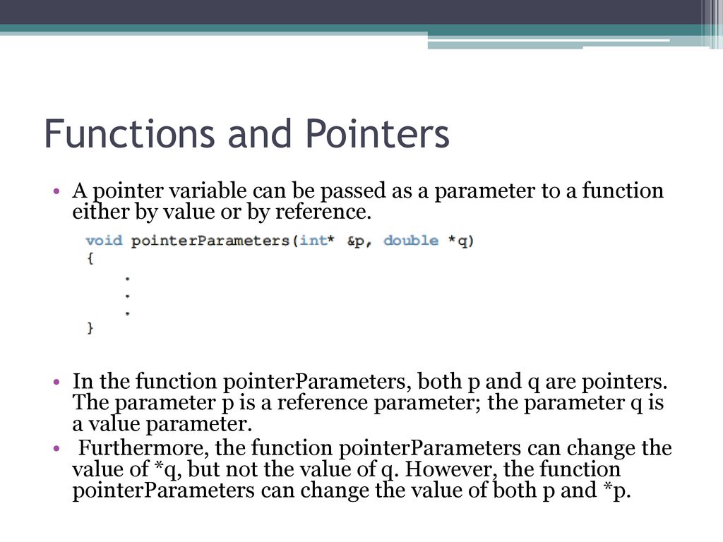 Pointer Data Type And Pointer Variables Ii Ppt Download