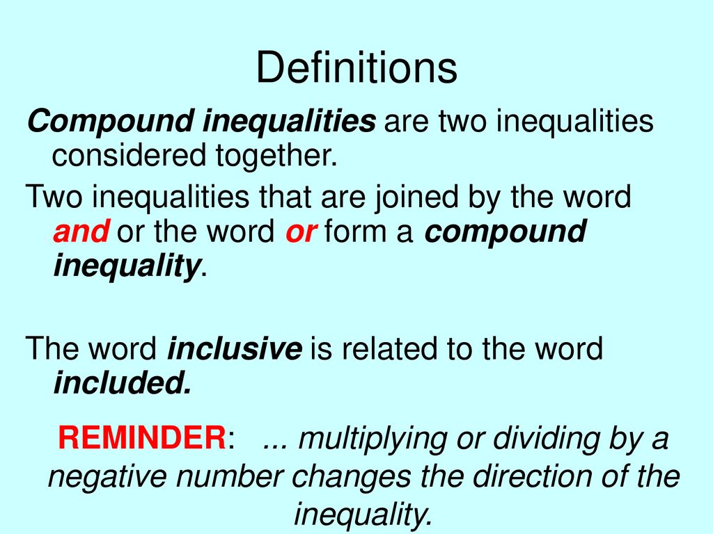 Objective The Learner Will Solve And Graph Compound Inequalities Ppt