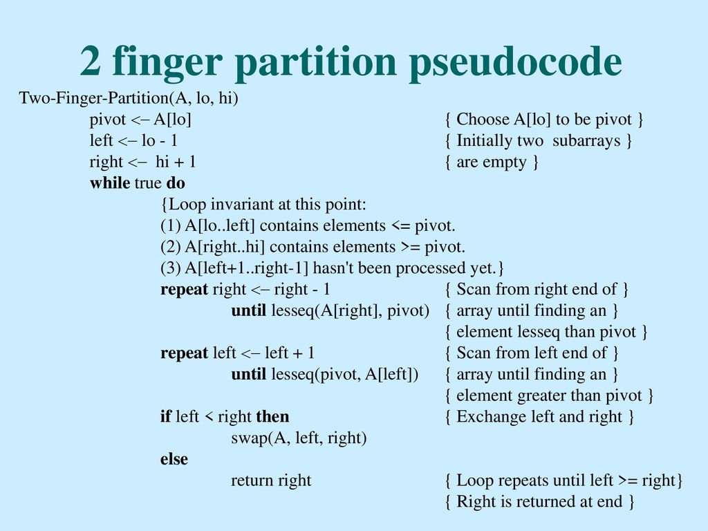 Algorithms Csci 235 Fall 2017 Lecture 16 Quick Sort Read Ch Ppt Download