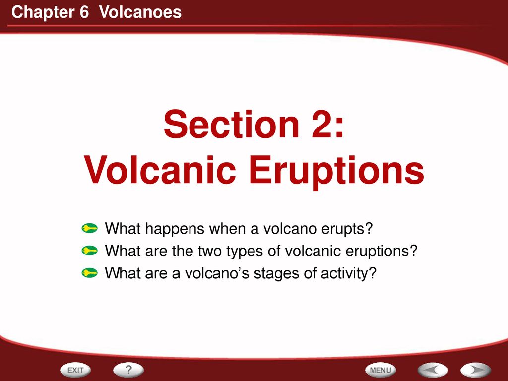 Table Of Contents Chapter 6 Volcanoes Chapter Preview Ppt Download
