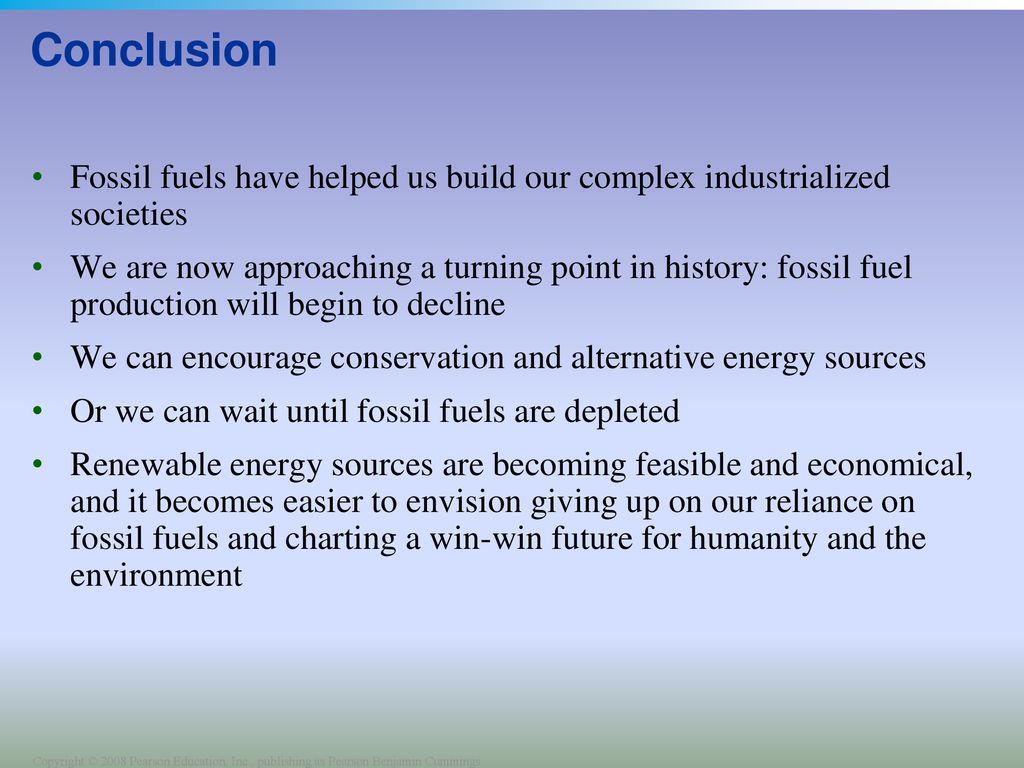 Chapter 19 Fossil Fuels Their Impacts And Energy Conservation Ppt
