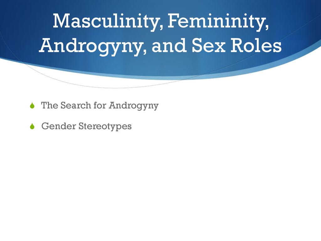 Sex Gender And Personality Ppt Download