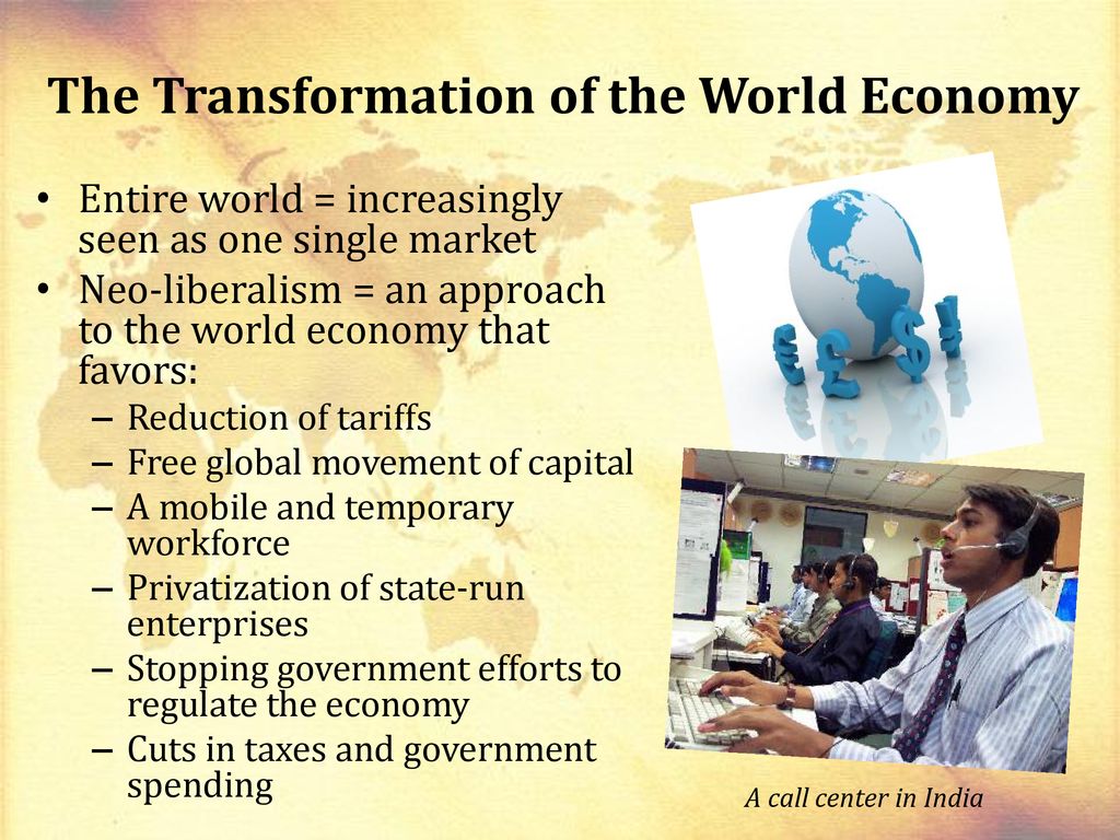 The Transformation Of The World Economy Ppt Download