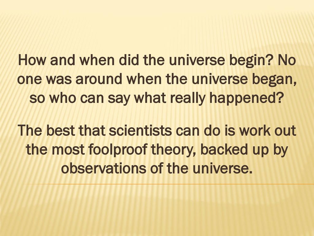 How Have Theories Of The Formation And Structure Of The Universe