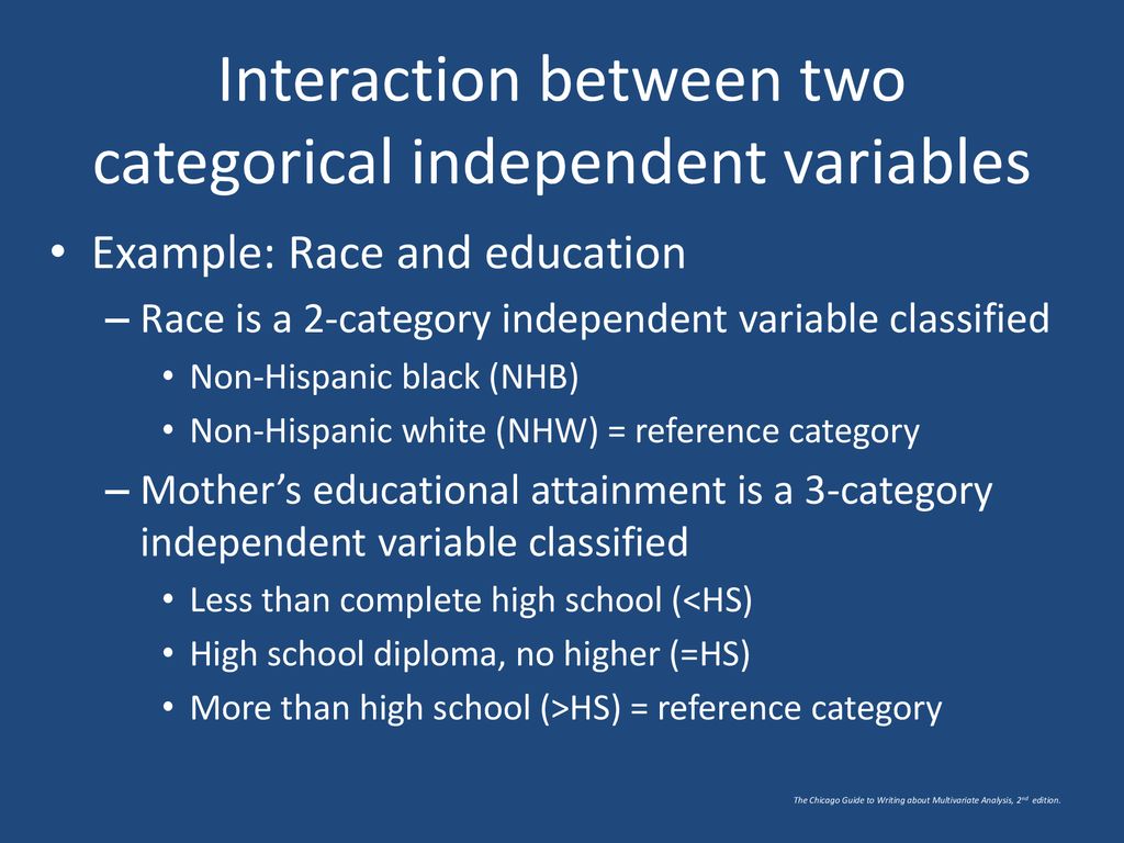 Creating Variables And Specifying Models To Test For Interactions