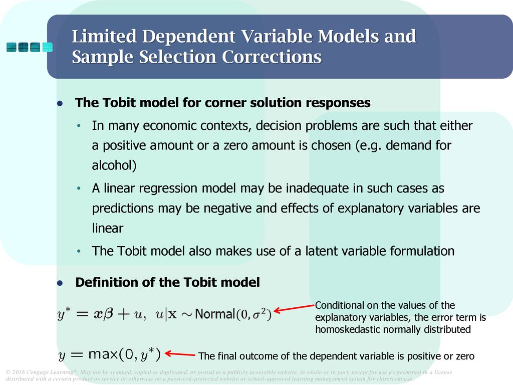 Limited Dependent Variable Models and Sample Selection Corrections ... Limited Dependent Variable Models and Sample Selection Corrections ...