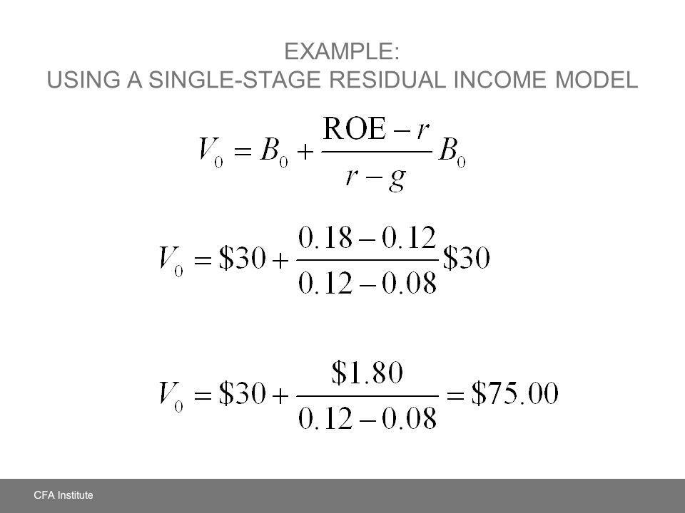 Residual Income Formula