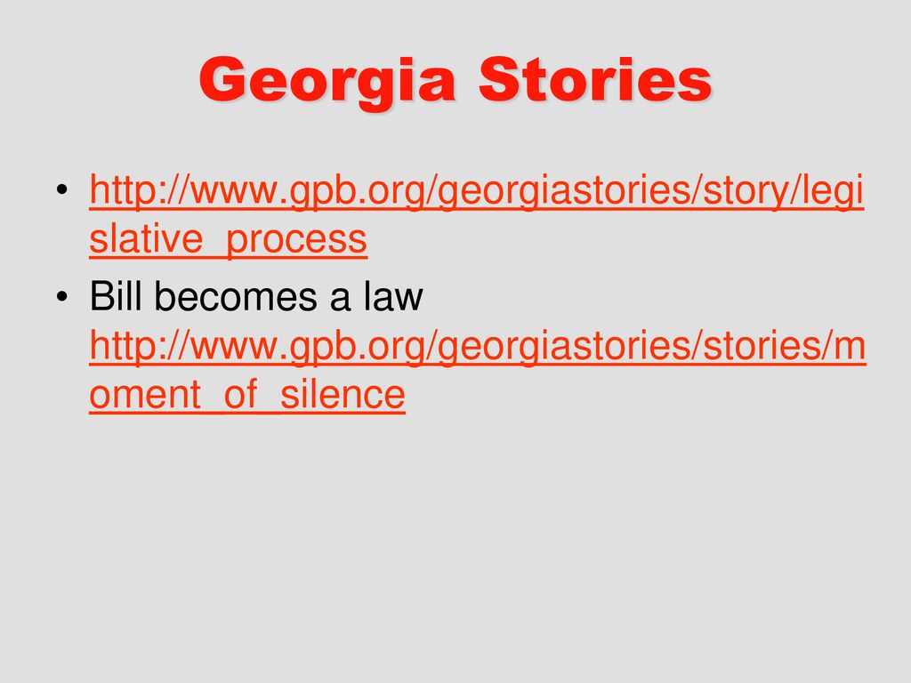 Georgias Legislative And Executivebranches Of Government Ppt Download