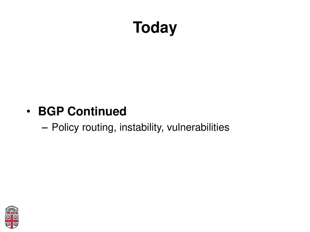 Csci 1680 Network Layer Inter Domain Routing Policy And Security