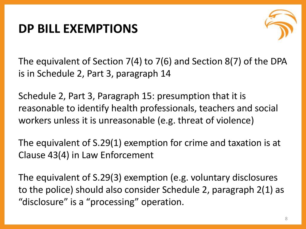 Dp Bill Differences And Derogations Ppt Download