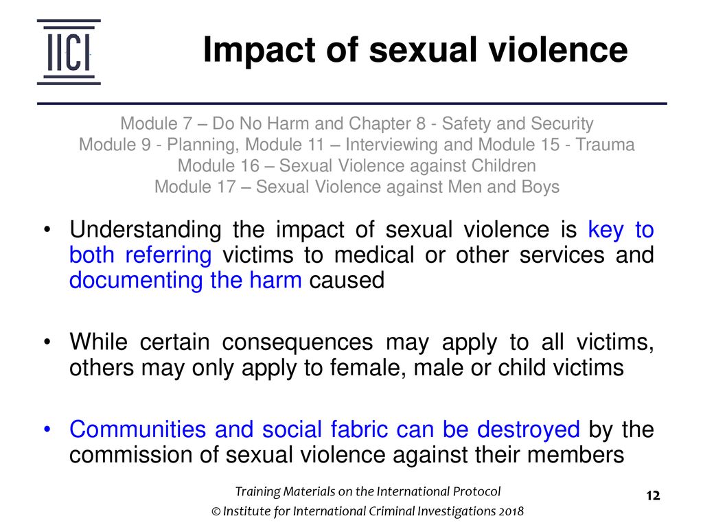Module 2 Understanding Sexual Violence International Protocol Ppt