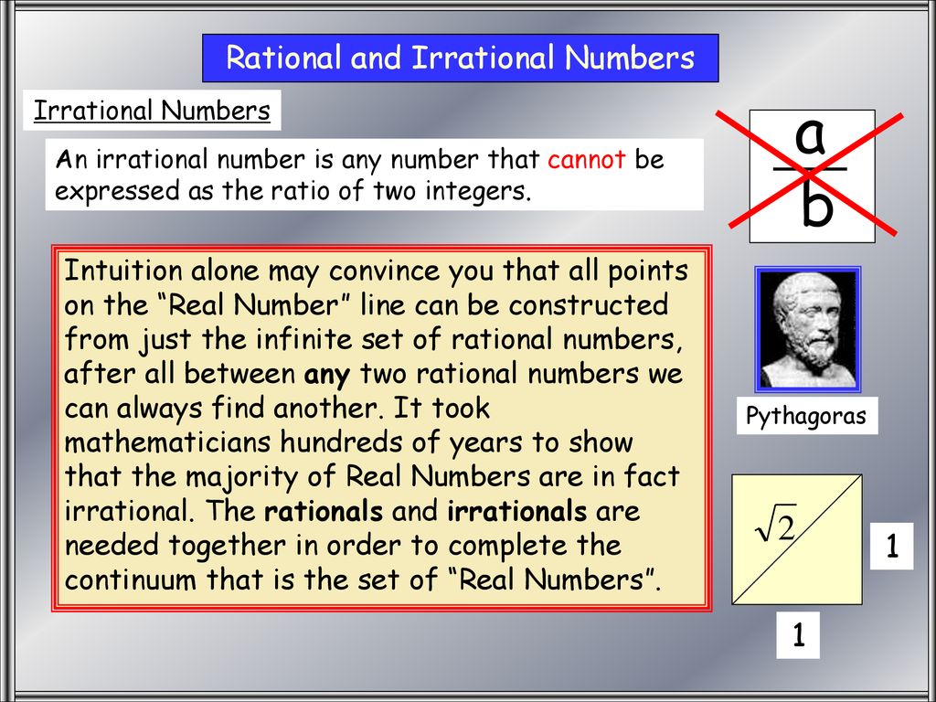 Rational And Irrational Ppt Download