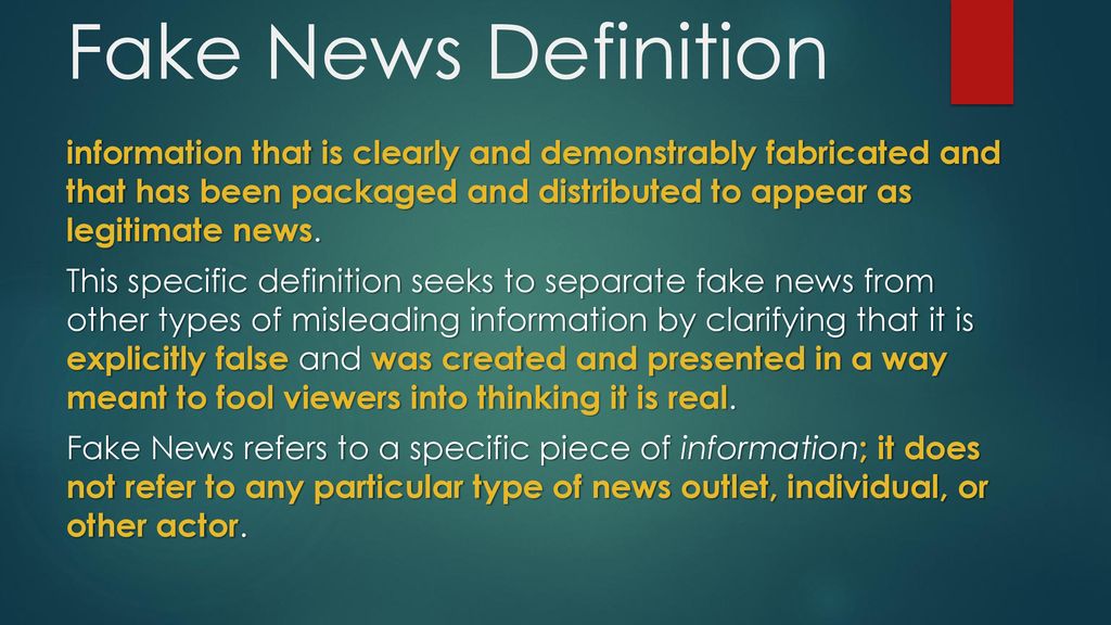 Journal 5 Fake News Learning Targets Ppt Download