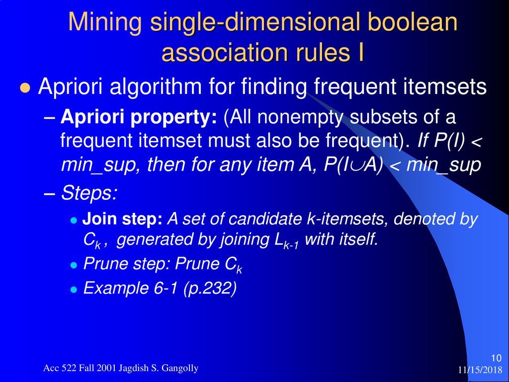 Data Mining Ii Association Rule Mining And Classification Ppt Download