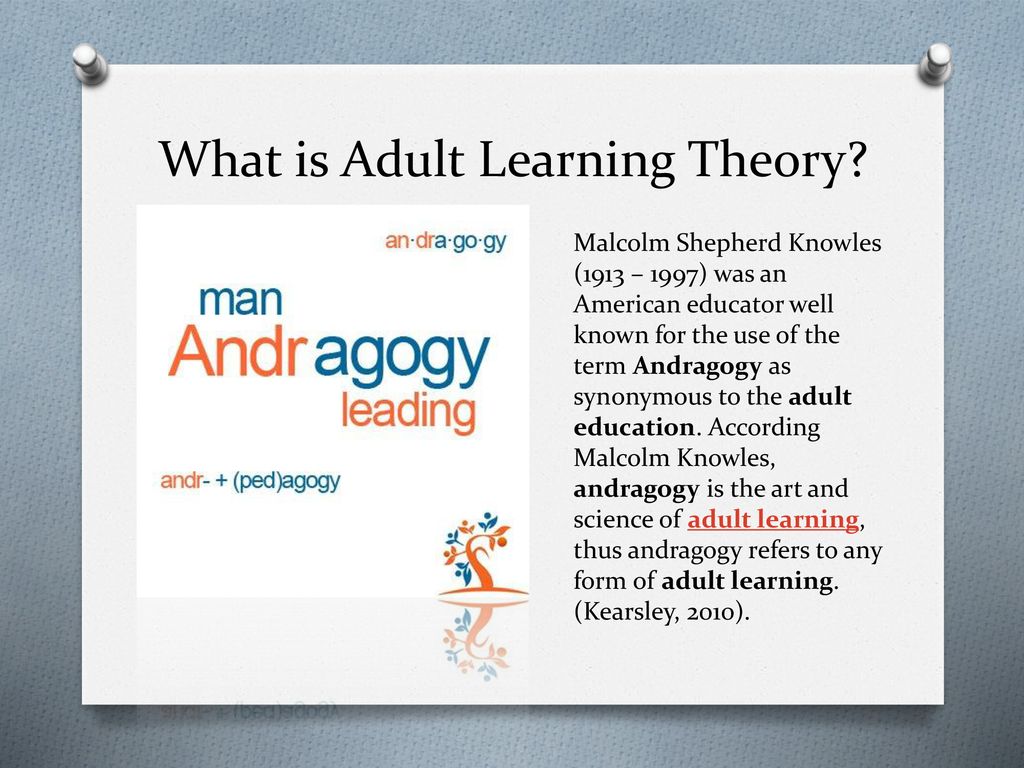 A Look Into Adult Learning Theory Ppt Download