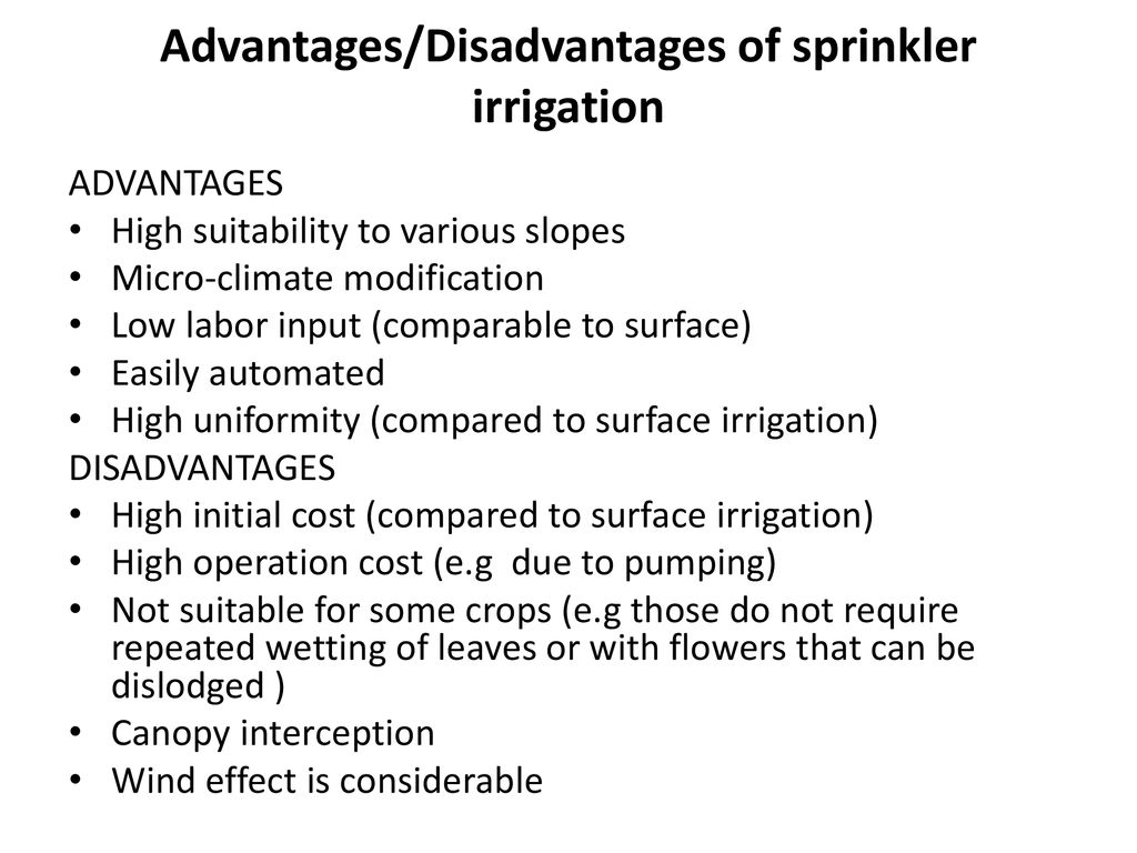 Introduction To Overhead Sprinkler Irrigation Design Ppt Download
