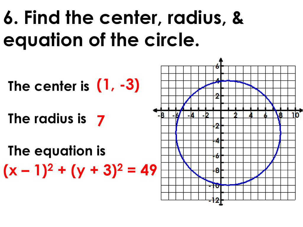 Equations Of Circles Part A Ppt Download