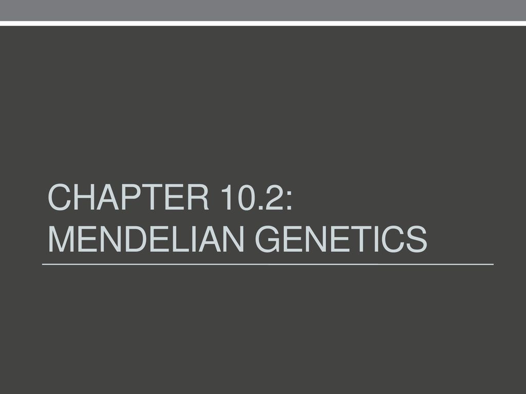 Chapter 10 Sexual Reproduction And Genetics Ppt Download