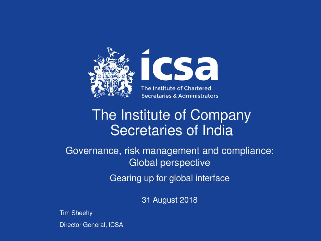 The Institute of Company Secretaries of India - ppt download The Institute of Company Secretaries of India - ppt download