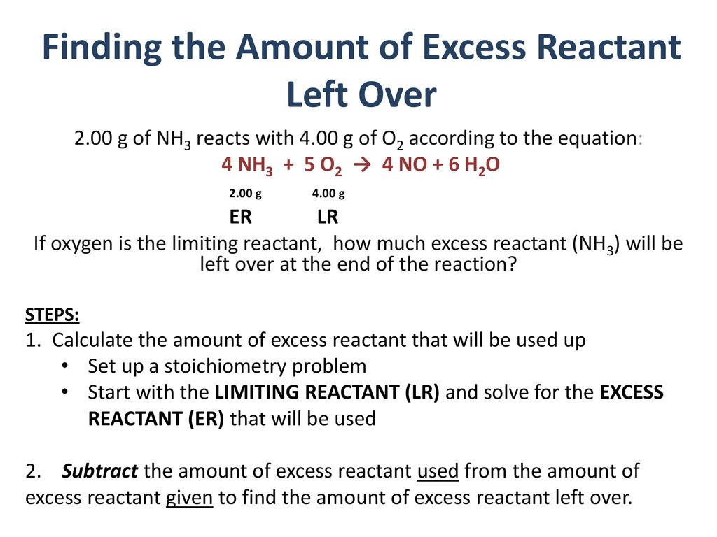 25+ Calculating Excess Reactant - SymoneGytis 25+ Calculating Excess Reactant - SymoneGytis