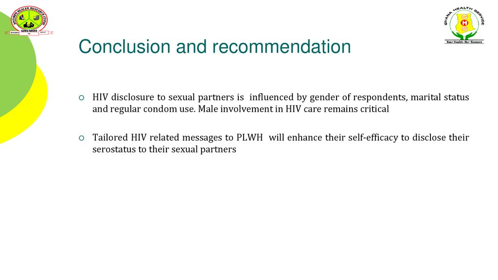 Predictors Of Hiv Status Disclosure To Sexual Partners Among Hiv