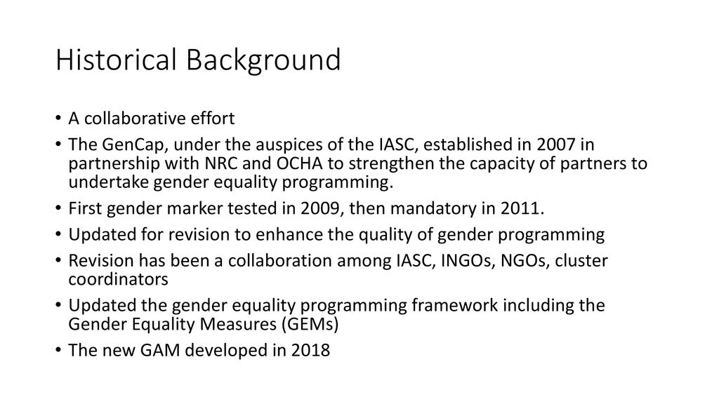 The New Gender Age Marker Gam Ppt Download