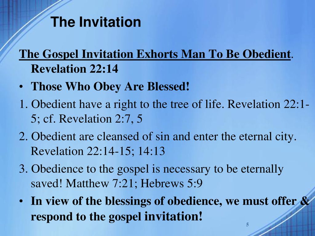 The Invitation “come” Ppt Download